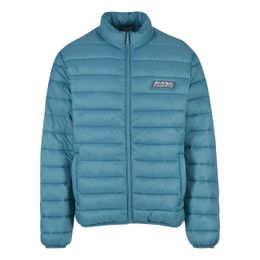 Allwetterjacke Karl Kani "Karl Kani Karl Kani Sport Patch Light Puffer Jacket", Herren, Gr. L, petrol, 100% Polyester, mehrfarbig, normal, amerikanischer Ausschnitt, Jacken
