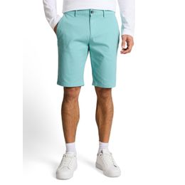 Webshorts Tom Tailor, Herren, Gr. 33, N-Gr, river teal, Web, Obermaterial: 98% Baumwolle, 2% Elasthan, unifarben, regular fit kniefrei, Hosen, mit Stretch