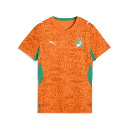 Trainingsshirt Puma "Elfenbeink&uuml;ste 2026 Heimtrikot Damen", Damen, Gr. L, rickie orange sport gr&uuml;n, Obermaterial: 100% Polyester. Rippe: 100% Polyester. Einsatz: 100% Polyester, bedruckt, regular fit, Rundhals, Shirts