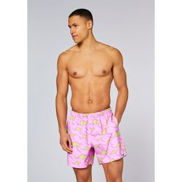 Badeshorts Chiemsee, Herren, Gr. L (52/54), pink (orchid), 100% Polyester, Badehosen Badeshorts