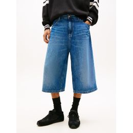 Shorts Tommy Jeans "THEO", Herren, Gr. 32, N-Gr, denim schwarz, Denim/Jeans, Obermaterial: 100% Baumwolle, unifarben, relaxed fit kniebedeckend, Hosen Shorts, Relaxed fit mit Taschen