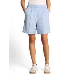 Webshorts Tom Tailor, Damen, Gr. 42, N-Gr, kentucky blau, Web, Obermaterial: 55% Lyocell, 45% Viskose. Futter: 100% Viskose, unifarben, kurz, Hosen, mit Viskose