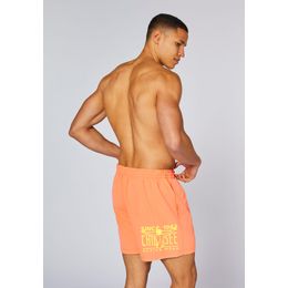 Badeshorts Chiemsee, Herren, Gr. S (44/46), melon, 100% Polyester, Badehosen Badeshorts