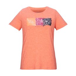 T-Shirt Killtec "KOS 18 WMN TSHRT", Damen, Gr. 40, coral, Obermaterial: 92% Polyester, 8% Elasthan, Rundhals, Shirts T-Shirt, Leichtes, schnelltrocknendes Damen T-Shirt mit Stretch und Print