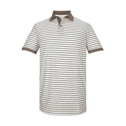 G.I.G.A. by Killtec Poloshirt "GS 54 MN PLSHRT", Herren, Gr. L, sand, Obermaterial: 100% Baumwolle;Obermaterial 2: 95% Baumwolle, 5% Elasthan, G.I.G.A. DX BY KILLTEC, ohne Ausschnitt, Shirts, Gestreiftes Herren Polo, 100% Baumwolle, Carbon Finish.