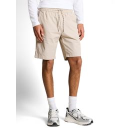 Shorts Tom Tailor Denim, Herren, Gr. M, N-Gr, muted grau, Web, Obermaterial: 100% Baumwolle. Futter: 65% Polyester, 35% Baumwolle, unifarben, regular fit normal, Hosen Shorts, mit elastischem Bund