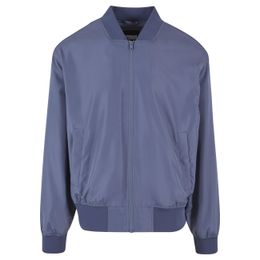 Bomberjacke Urban Classics "Urban Classics Herren Recycled Bomber Jacket", Herren, Gr. M, vintageblau, 63% Polyester, 37% Polyester, unifarben, normal, amerikanischer Ausschnitt, Jacken Bomberjacke