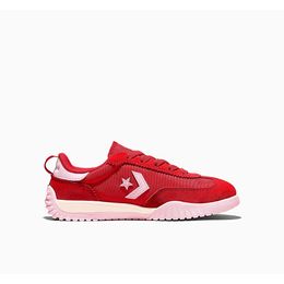 Sneaker Converse "RUN STAR TRAINER", M&auml;dchen, Gr. 30, rot, new found bloom, egret, Leder, Textil, Schuhe Sneaker