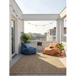 In- & Outdoor-Teppich Rowan Gelb 120x170 cm - Teppich f&uuml;r Balkon, Terrasse & Garten