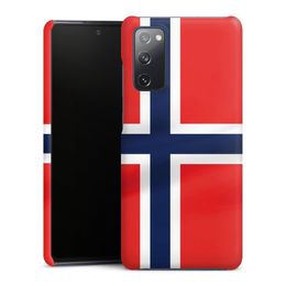 DeinDesign Galaxy S20 FE 5G Handy Premium Case Smartphone Handyh&uuml;lle Schutzh&uuml;lle matt Flags Flag Norway Premium Case