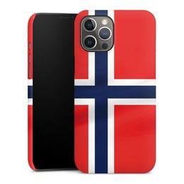 DeinDesign iPhone 12 Pro Max Handy Premium Case Smartphone Handyh&uuml;lle Schutzh&uuml;lle matt Flags Flag Norway Premium Case