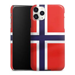 DeinDesign iPhone 11 Pro Max Handy Premium Case Smartphone Handyh&uuml;lle Schutzh&uuml;lle gl&auml;nzend Flags Flag Norway Premium Case
