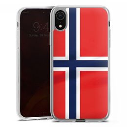 DeinDesign iPhone Xr Handy Silikon H&uuml;lle Case transparent Handyh&uuml;lle Flags Flag Norway Silikon Case