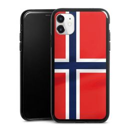 DeinDesign iPhone 11 Handy Silikon H&uuml;lle Case schwarz Handyh&uuml;lle Flags Flag Norway
