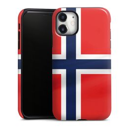 DeinDesign iPhone 11 Handy Panzer Handyh&uuml;lle robuste Outdoor H&uuml;lle Schutzh&uuml;lle gl&auml;nzend Flags Flag Norway Tough Case