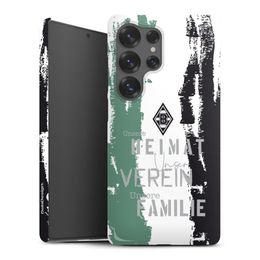 DeinDesign Galaxy S25 Ultra Handy Premium Case Smartphone Handyh&uuml;lle Schutzh&uuml;lle gl&auml;nzend Borussia M&ouml;nchengladbach Official Licensed Product Statement Premium 