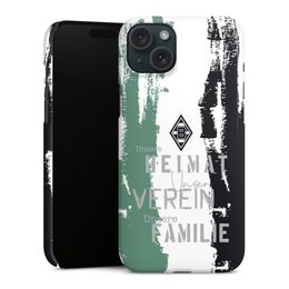 DeinDesign iPhone 15 Plus Handy Premium Case Smartphone Handyh&uuml;lle Schutzh&uuml;lle gl&auml;nzend Borussia M&ouml;nchengladbach Official Licensed Product Statement Premium Case