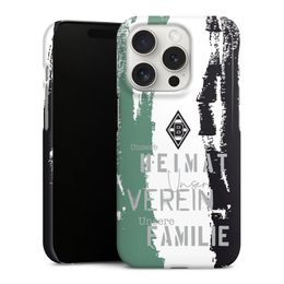 DeinDesign iPhone 15 Pro Handy Premium Case Smartphone Handyh&uuml;lle Schutzh&uuml;lle gl&auml;nzend Borussia M&ouml;nchengladbach Official Licensed Product Statement Premium Case