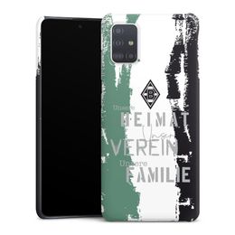 DeinDesign Galaxy A51 Handy Premium Case Smartphone Handyh&uuml;lle Schutzh&uuml;lle gl&auml;nzend Borussia M&ouml;nchengladbach Official Licensed Product Statement Premium Case