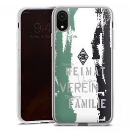 DeinDesign iPhone Xr Handy Silikon H&uuml;lle Case transparent Handyh&uuml;lle Borussia M&ouml;nchengladbach Official Licensed Product Statement Silikon Case