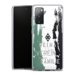 DeinDesign Galaxy S20 FE 5G Handy Silikon H&uuml;lle Case transparent Handyh&uuml;lle Borussia M&ouml;nchengladbach Official Licensed Product Statement Silikon Case