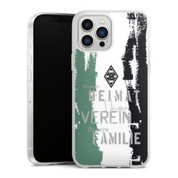 DeinDesign iPhone 13 Pro Max Handy Silikon H&uuml;lle Case transparent Handyh&uuml;lle Borussia M&ouml;nchengladbach Official Licensed Product Statement Silikon Case