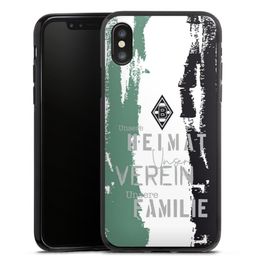 DeinDesign iPhone X Handy Silikon H&uuml;lle Case schwarz Handyh&uuml;lle Borussia M&ouml;nchengladbach Official Licensed Product Statement