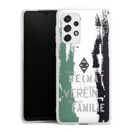DeinDesign Galaxy A33 5G Handy Silikon H&uuml;lle Case transparent Handyh&uuml;lle Borussia M&ouml;nchengladbach Statement Official Licensed Product Silikon Case