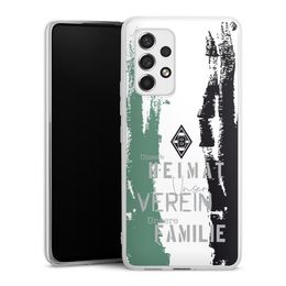 DeinDesign Galaxy A53 5G Handy Silikon H&uuml;lle Case transparent Handyh&uuml;lle Borussia M&ouml;nchengladbach Statement Official Licensed Product Silikon Case
