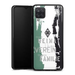 DeinDesign Galaxy A12 Handy Silikon H&uuml;lle Case schwarz Handyh&uuml;lle Borussia M&ouml;nchengladbach Statement Official Licensed Product