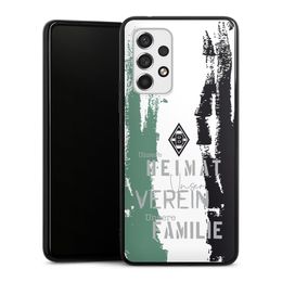 DeinDesign Galaxy A53 5G Handy Silikon H&uuml;lle Case schwarz Handyh&uuml;lle Borussia M&ouml;nchengladbach Statement Official Licensed Product