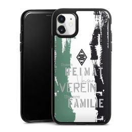DeinDesign iPhone 11 Handy Silikon H&uuml;lle Case schwarz Handyh&uuml;lle Official Licensed Product Borussia M&ouml;nchengladbach Statement