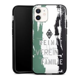 DeinDesign iPhone 12 Handy Silikon H&uuml;lle Case schwarz Handyh&uuml;lle Official Licensed Product Borussia M&ouml;nchengladbach Statement