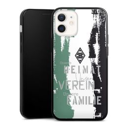DeinDesign iPhone 12 mini Handy Slim Case extra d&uuml;nn Silikon Handyh&uuml;lle schwarz H&uuml;lle Borussia M&ouml;nchengladbach Official Licensed Product Statement Silikon Slim 