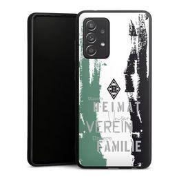 DeinDesign Galaxy A52s 5G Handy Premium Silikon H&uuml;lle Handyh&uuml;lle schwarz Case Borussia M&ouml;nchengladbach Official Licensed Product Statement Silikon Premium Case