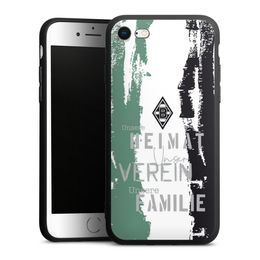 DeinDesign iPhone SE (2020) Handy Premium Silikon H&uuml;lle Handyh&uuml;lle schwarz Case Borussia M&ouml;nchengladbach Statement Official Licensed Product Silikon Premium Case