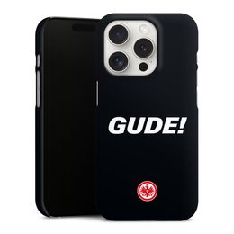 DeinDesign iPhone 15 Pro Handy Premium Case Smartphone Handyh&uuml;lle Schutzh&uuml;lle matt Bundesliga Eintracht Frankfurt Official Licensed Product Premium Case