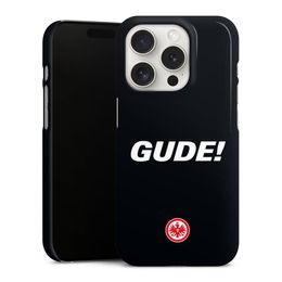 DeinDesign iPhone 15 Pro Handy Premium Case Smartphone Handyh&uuml;lle Schutzh&uuml;lle gl&auml;nzend Bundesliga Eintracht Frankfurt Official Licensed Product Premium Case
