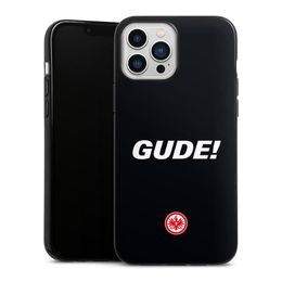 DeinDesign iPhone 13 Pro Max Handy Silikon H&uuml;lle Case schwarz Handyh&uuml;lle Bundesliga Eintracht Frankfurt Official Licensed Product