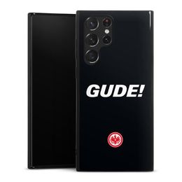 DeinDesign Galaxy S22 Ultra Handy Silikon H&uuml;lle Case schwarz Handyh&uuml;lle Bundesliga Eintracht Frankfurt Official Licensed Product