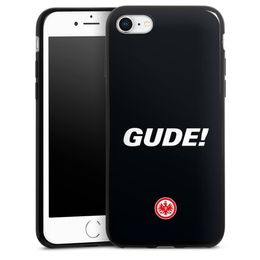 DeinDesign iPhone SE (2020) Handy Slim Case extra d&uuml;nn Silikon Handyh&uuml;lle schwarz H&uuml;lle Bundesliga Official Licensed Product Eintracht Frankfurt Silikon Slim 