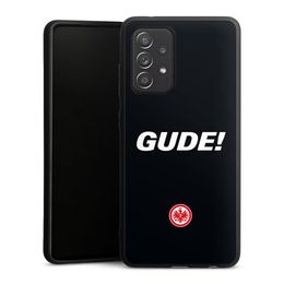 DeinDesign Galaxy A52s 5G Handy Premium Silikon H&uuml;lle Handyh&uuml;lle schwarz Case Bundesliga Eintracht Frankfurt Official Licensed Product Silikon Premium Case