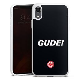 DeinDesign iPhone Xr Handy Silikon H&uuml;lle Case wei&szlig; Handyh&uuml;lle Bundesliga Eintracht Frankfurt Official Licensed Product Silikon Case