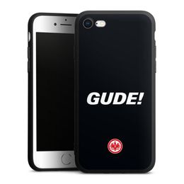 DeinDesign iPhone SE (2020) Handy Premium Silikon H&uuml;lle Handyh&uuml;lle schwarz Case Bundesliga Official Licensed Product Eintracht Frankfurt Silikon Premium Case
