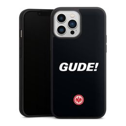 DeinDesign iPhone 13 Pro Max Handy Premium Silikon H&uuml;lle Handyh&uuml;lle schwarz Case Bundesliga Eintracht Frankfurt Official Licensed Product Silikon Premium Case
