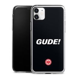 DeinDesign iPhone 11 Handy Slim Case Silikon Handyh&uuml;lle transparent H&uuml;lle extra d&uuml;nn Bundesliga Official Licensed Product Eintracht Frankfurt Silikon Slim Case