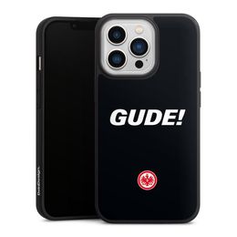 DeinDesign iPhone 13 Pro Handy Premium Silikon H&uuml;lle Handyh&uuml;lle schwarz Case Bundesliga Eintracht Frankfurt Official Licensed Product Silikon Premium Case