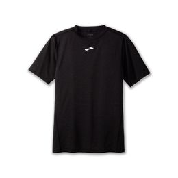 Brooks High Point Short Sleeve Bekleidung Herren schwarz