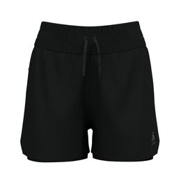 Odlo Zeroweight 3 Inch 2-In-1 Short Bekleidung Damen schwarz