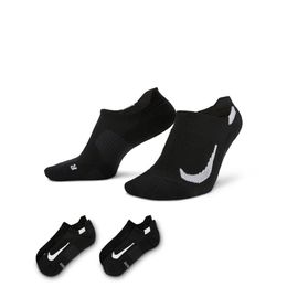 Nike Multiplier No-Show (2 Paar) Bekleidung Unisex schwarz